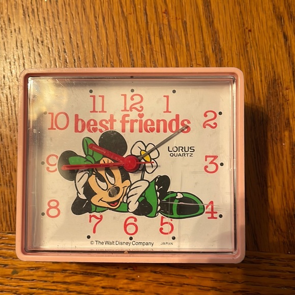Walt Disney company | Other | Vintage Lorus Minnie Mouse Alarm Clock ...